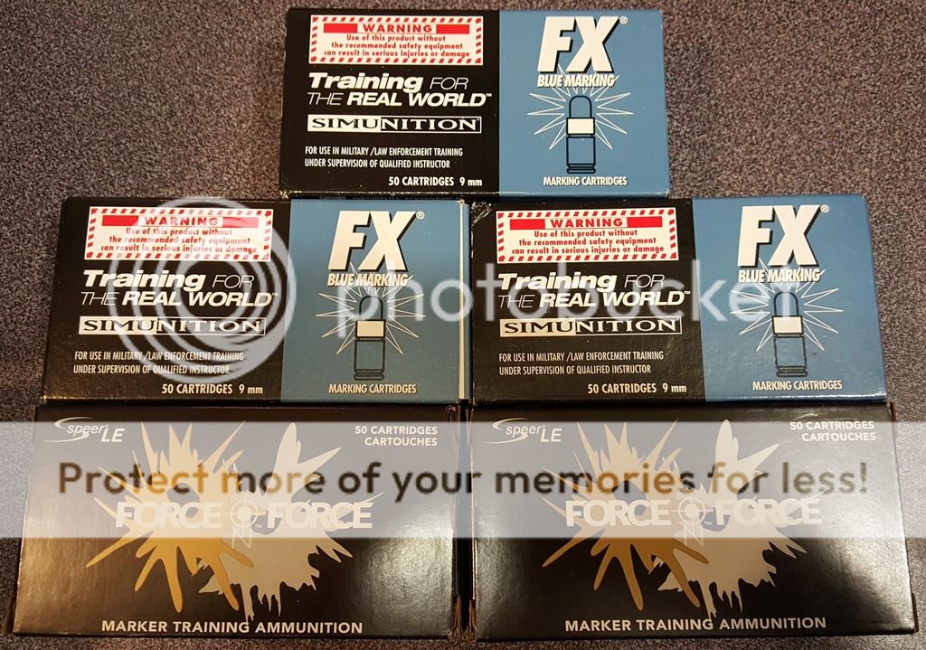 *SOLD* - 100 rds Speer LE Force On Force (FOF) Marker Training Ammo ...