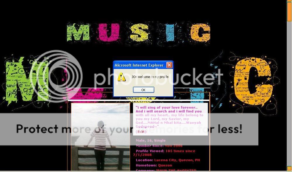 MUSIC PANELS | Friendster Teens Layouts...