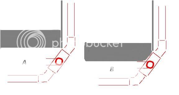Rolling a PVC fitting up 45 degrees